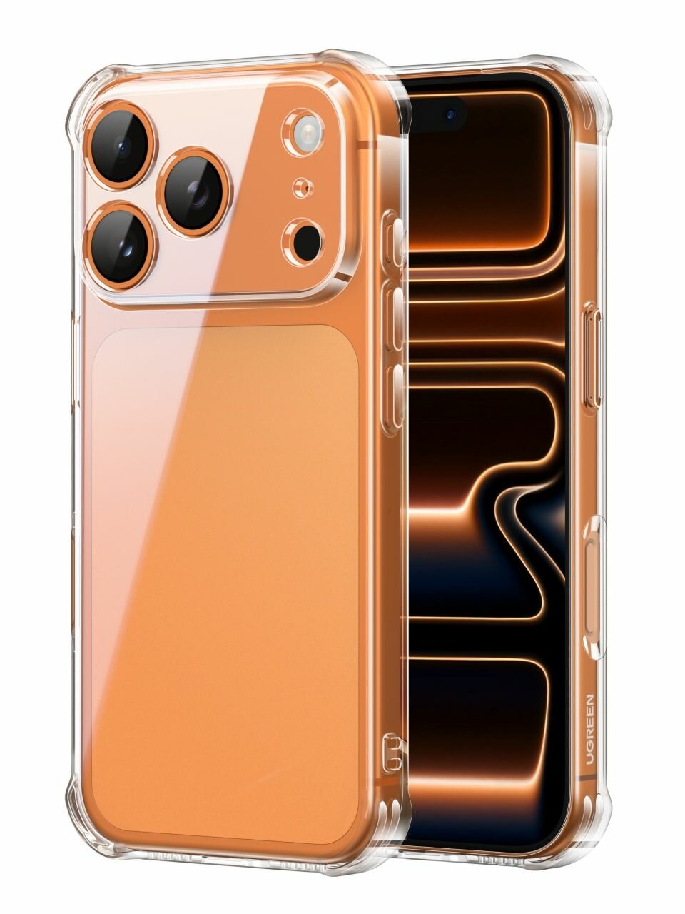 Чехол защитный UGREEN CA233 (85882) Protective Case for iPhone 17 Pro Max 6,9'. Цвет: прозрачный