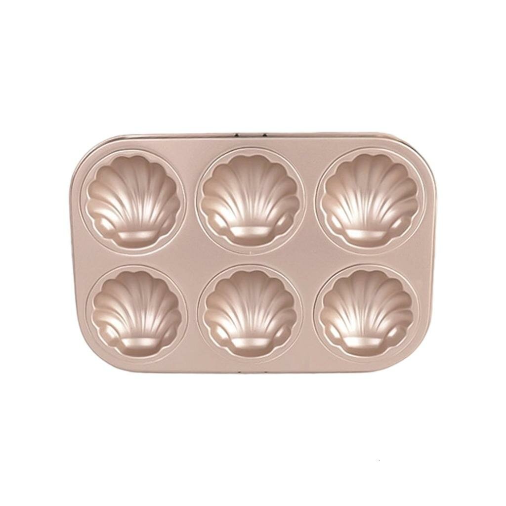 Форма для мадлен с антипригарным покрытием, 6 Мэдлин