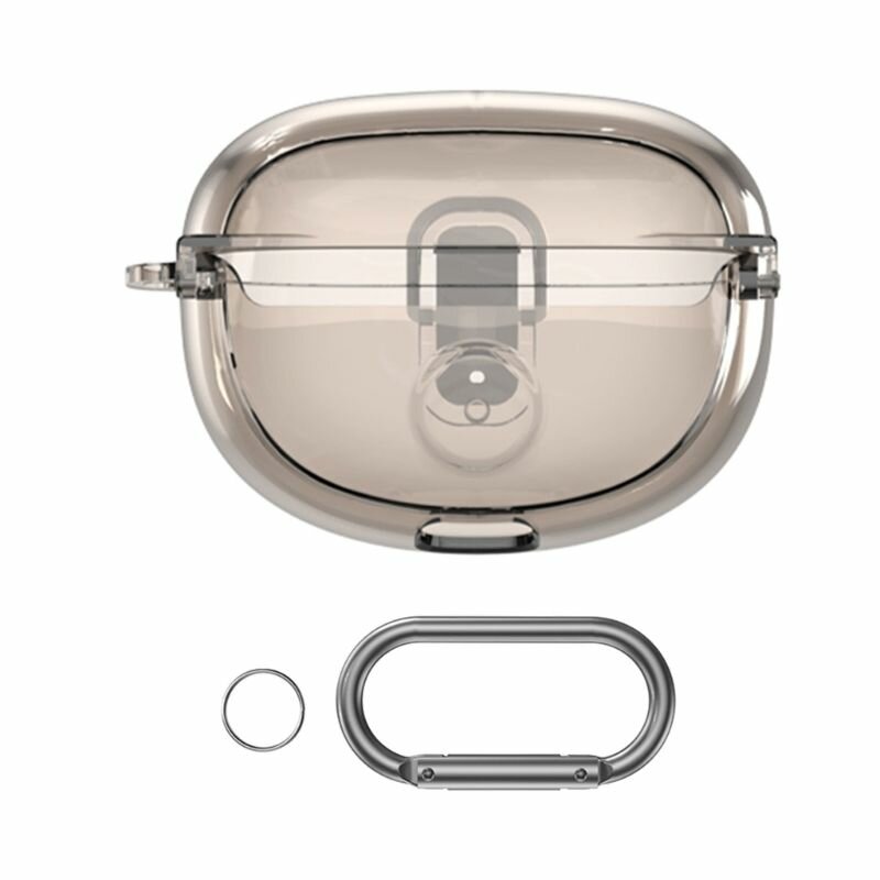 Подходит для наушников Bose Ultra Open с прозрачным серым защитным чехлом