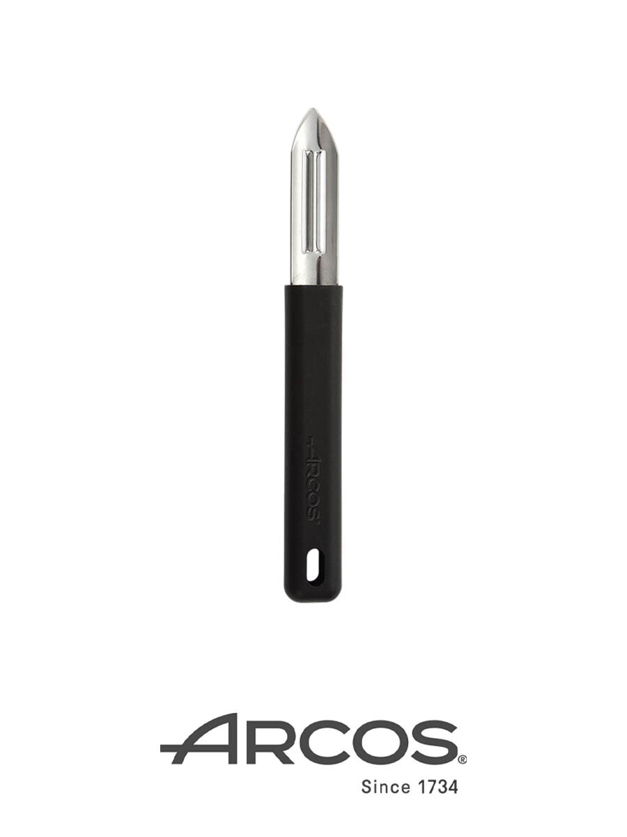 Нож кухонный для чистки овощей и фруктов Arcos, 60 мм, цвет черный
