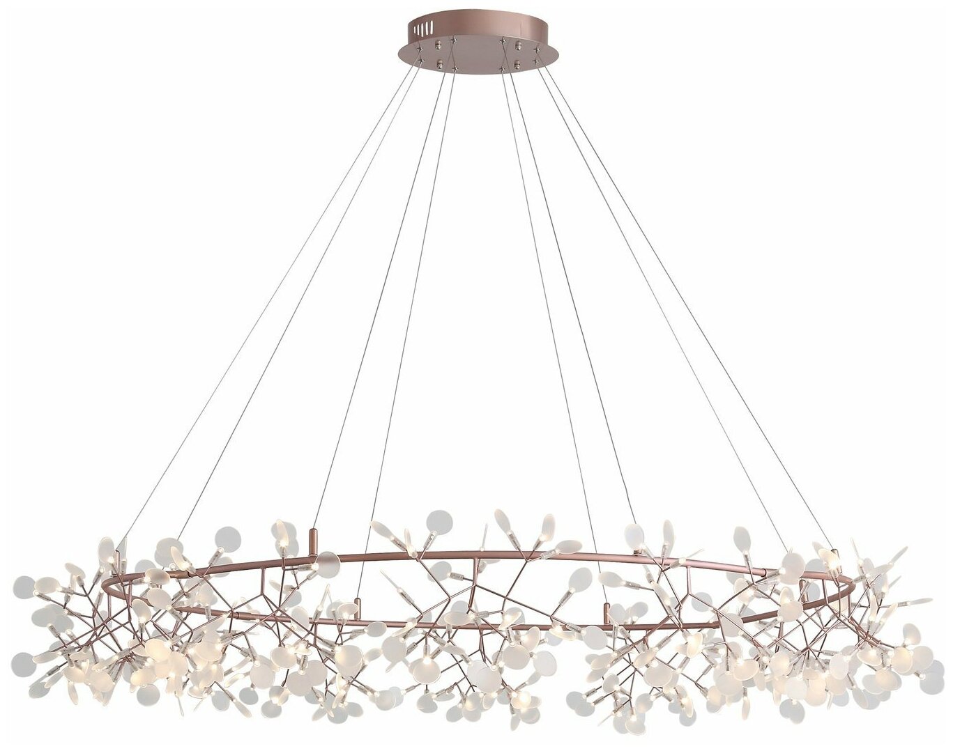 Люстра подвесная, подвес ST Luce Медный/Белый LED 324*0,5W 3500K (из 2-х коробок) SL379.203.324