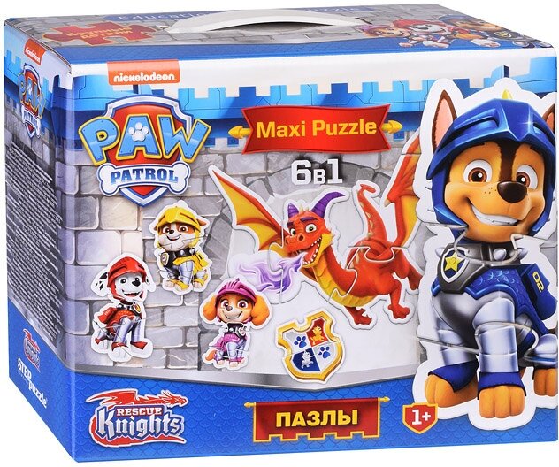 Пазлы 6в1 "Щенячий патруль" (Никелодеон)