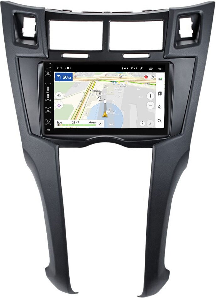 Магнитола в штатное место 2 din Toyota Vitz 2 (XP90), Yaris 2 2005-2012 Canbox 2/32 на Android 10 (GT5510-RP-11-401-438)
