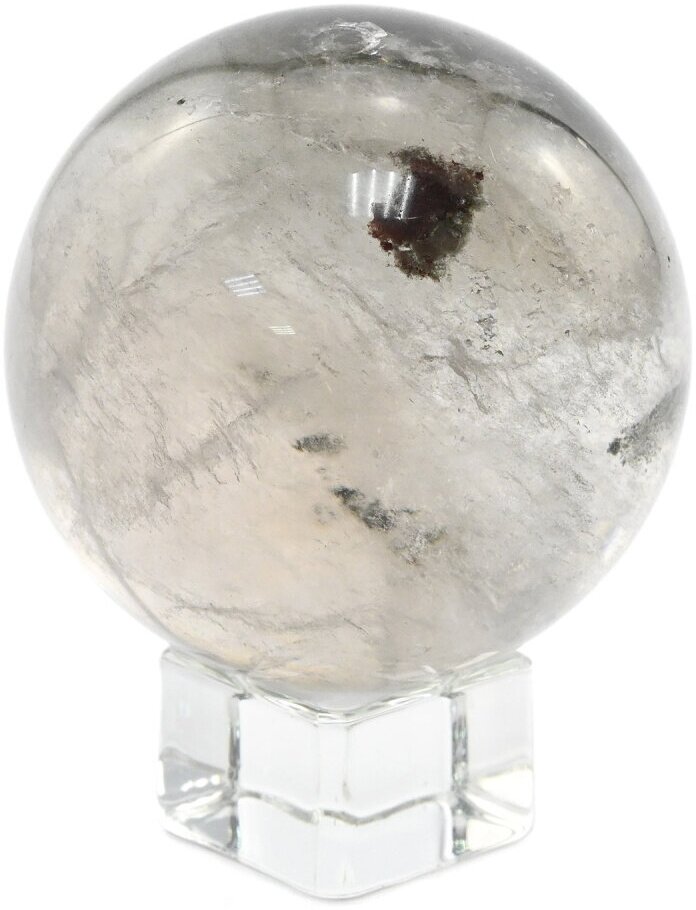 Коллекционный шар из кварца с фантомоми хлорита, диаметр 58мм .