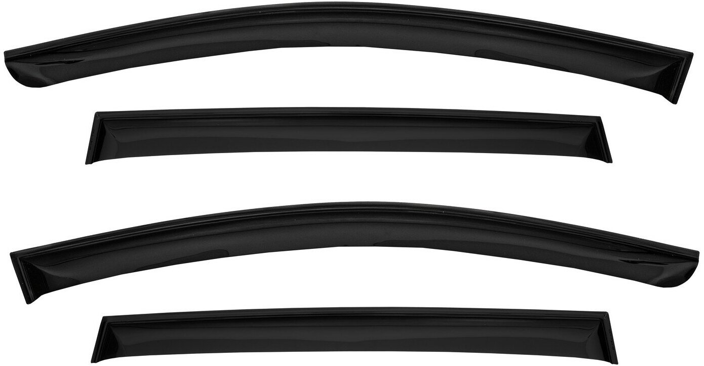 Дефлектор окон (накладной скотч 3М), 4 шт, для Haval Jolion I (Comfort, Elite, Elite Plus) 2021-/ I Рестайлинг (Comfort, Elite) 2024-/ Хавал Джолион