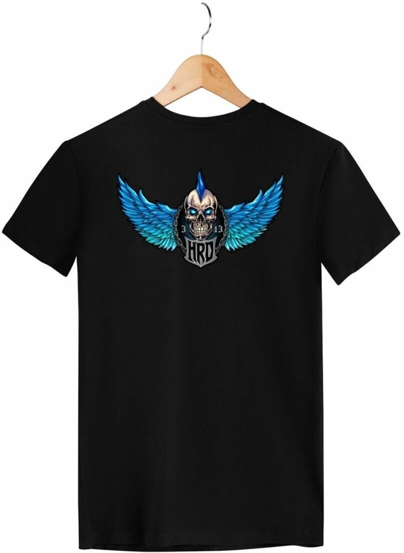 Футболка Рок Rock Череп Крылья Hrd