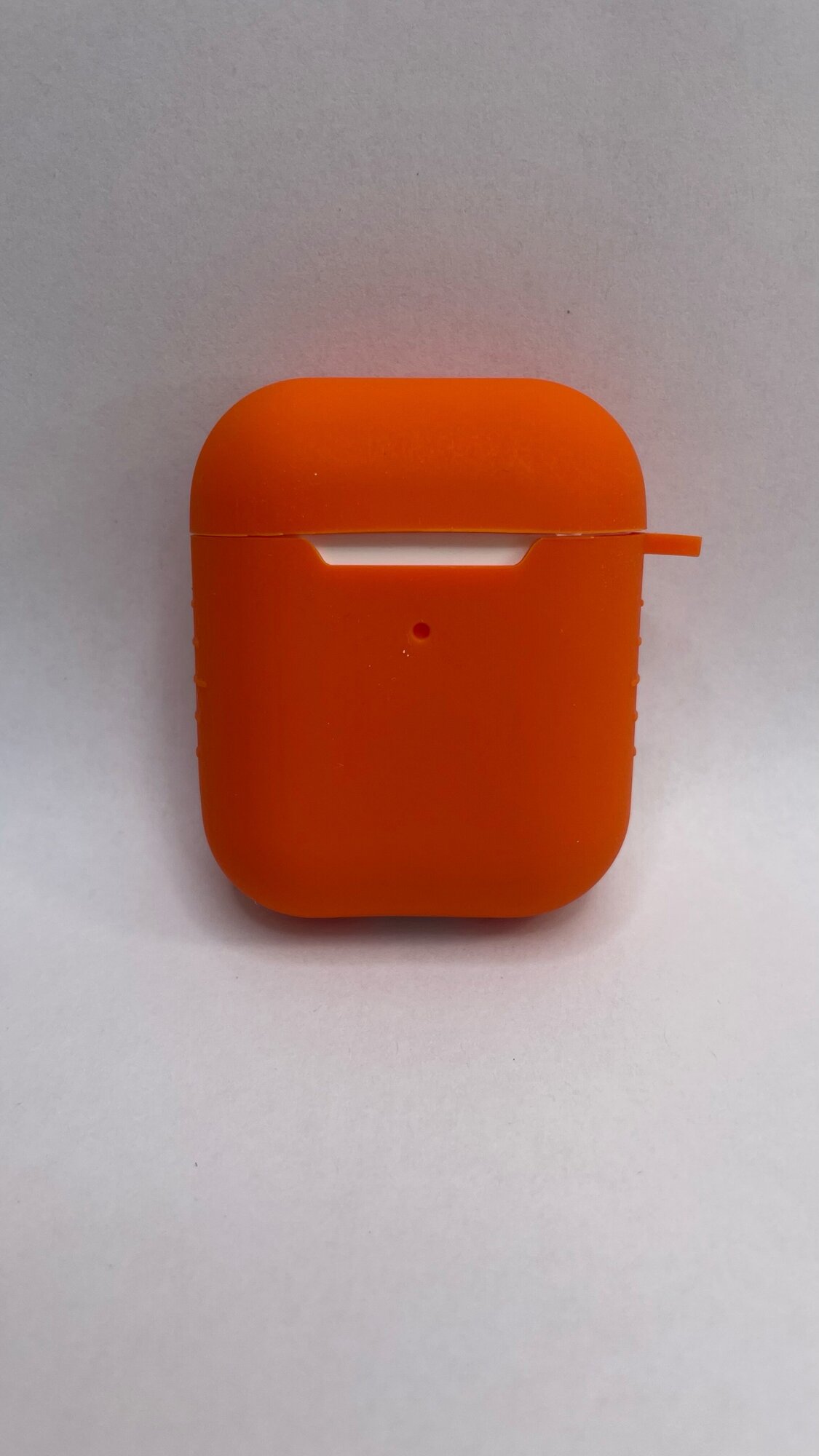 Чехол для Apple AirPods 2 и AirPods 1 / чехол на Аирподс 2 и Аирподс 1 оранжевый