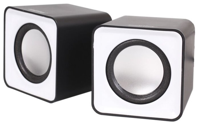 2 шт. Колонки Smartbuy MINI, 2*2, W, питание от USB, черный