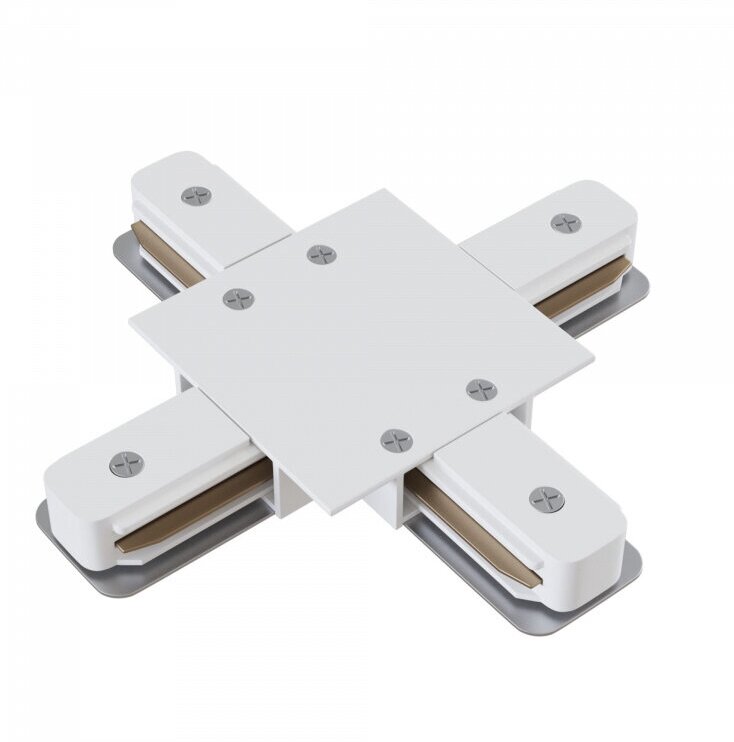 Коннектор Х-образный Maytoni Technical Accessories for tracks TRA002CX-11W Белый, Алюминий.