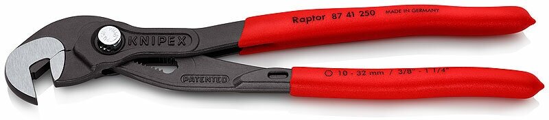 RAPTOR клещи переставные-гаечный ключ, зев 10-32 мм, длина 250 мм KNIPEX KN-8741250
