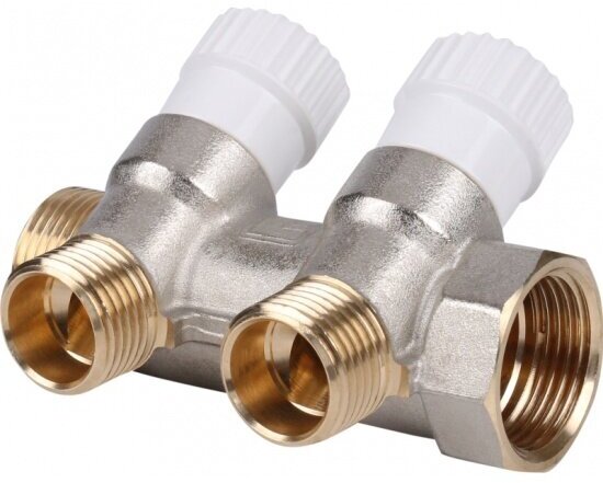 Коллектор Stout распределительный 3/4", 2 отвода 1/2"