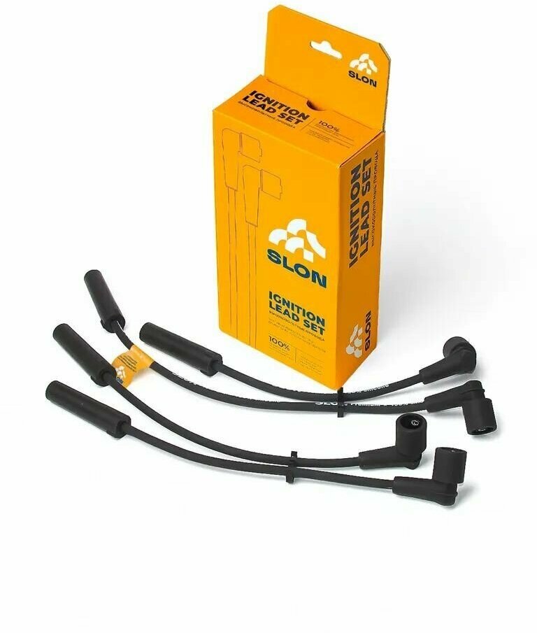 Комплект высоковольтных проводов SLON для автомобилей ГАЗ, Волга, Газель, Соболь, Баргузин с инжекторными двиг. 4216 (Евро 4), 4216.3707080-21