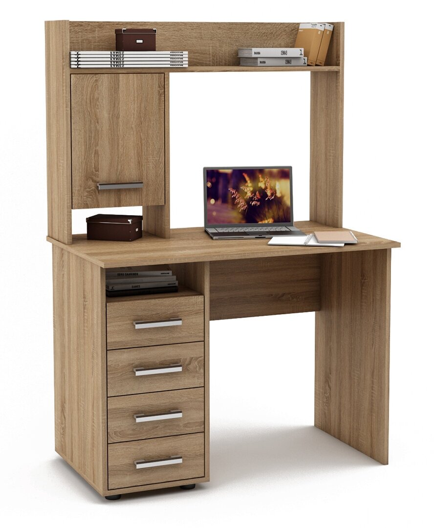 Стол письменный, стол компьютерный Остин (Ливерпуль) 12 дуб сонома