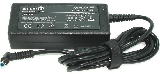 Блок питания (сетевой адаптер) Amperin AI-HP45 для ноутбуков HP 19.5V 2.31A 4.5x3.0mm