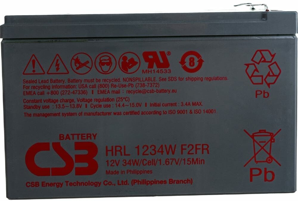 Аккумулятор для ИБП CSB HRL1234W