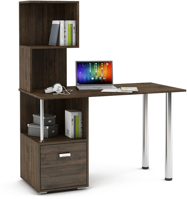 Стол компьютерный, стол письменный Имидж (Арсенал) 65 Дуб апрель темный