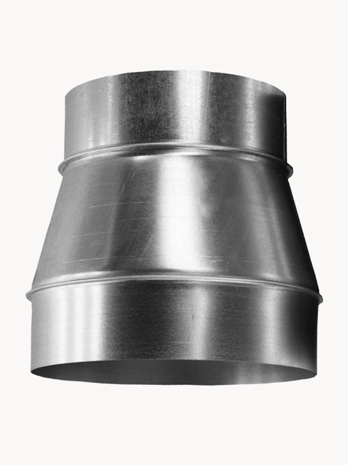 Переход для круглых воздуховодов из оцинкованной стали 200/160 мм