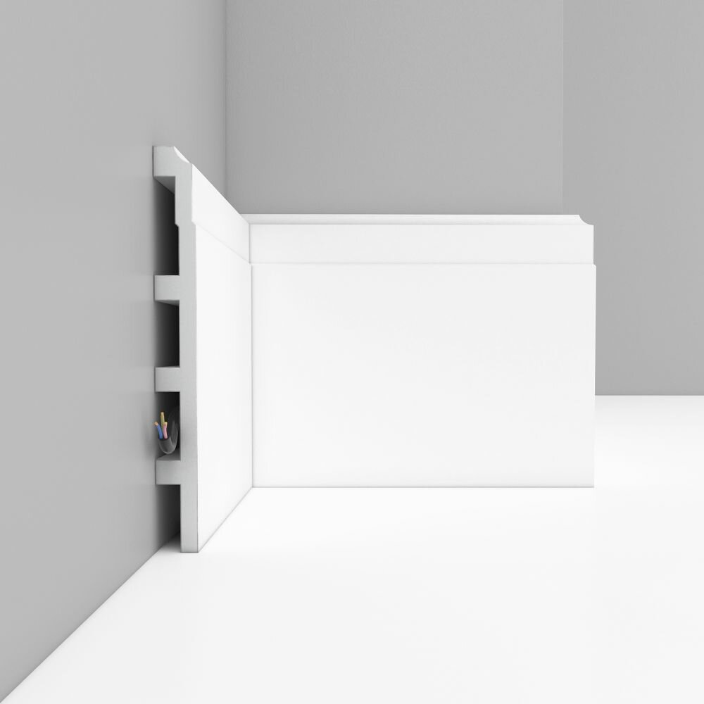 Плинтус Напольный Decomaster A246 В176хШ18хД2000 мм / Декомастер.