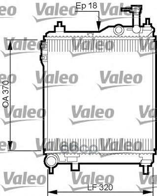 Радиатор FOR HYUNDAI GETZ Valeo арт. 734910