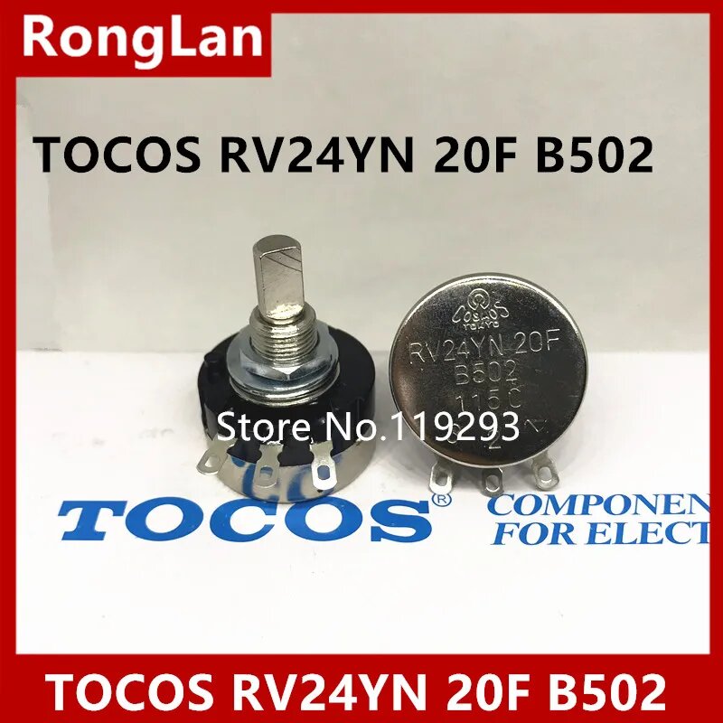 TOCOS RV24YN потенциометр 5K Ом, 10 шт