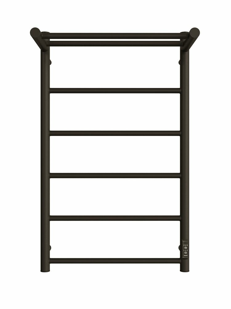 Полотенцесушитель двин Fj neo 80/50 Электрический, диммер - блок управления на корпусе, Цвет - Чёрный матовый, с кабелем