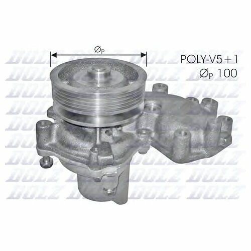 Водяной насос Dolz S165 для Fiat Croma