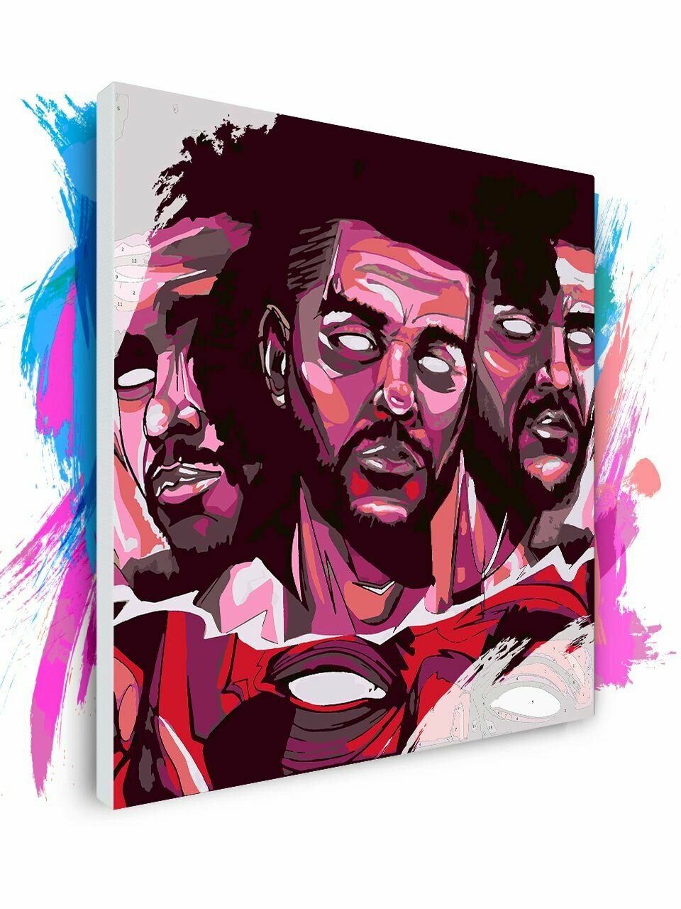 Картина по номерам на холсте The Weeknd Art 2, 40 х 40 см