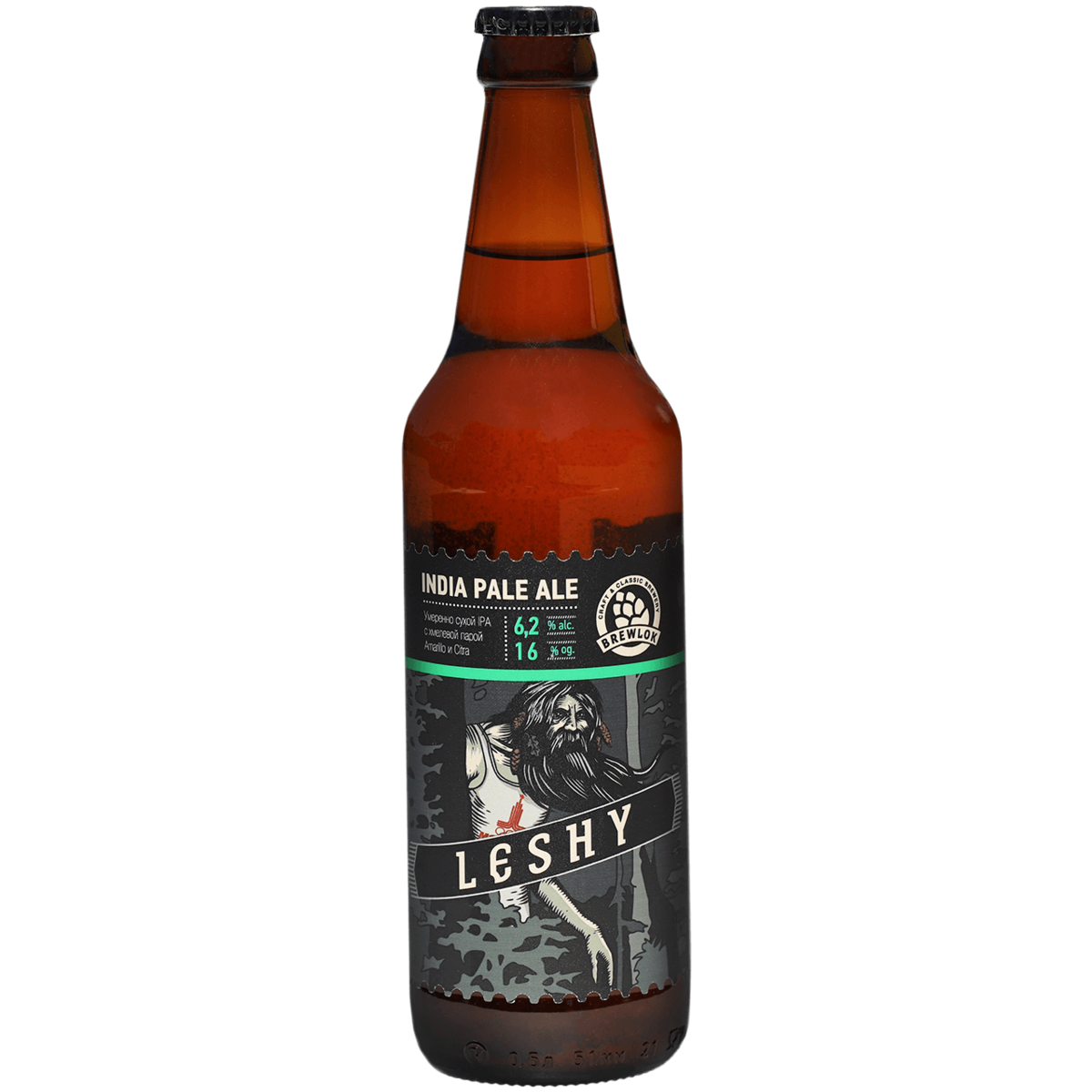 Пиво Brewlok Leshy светлое 0,5 л