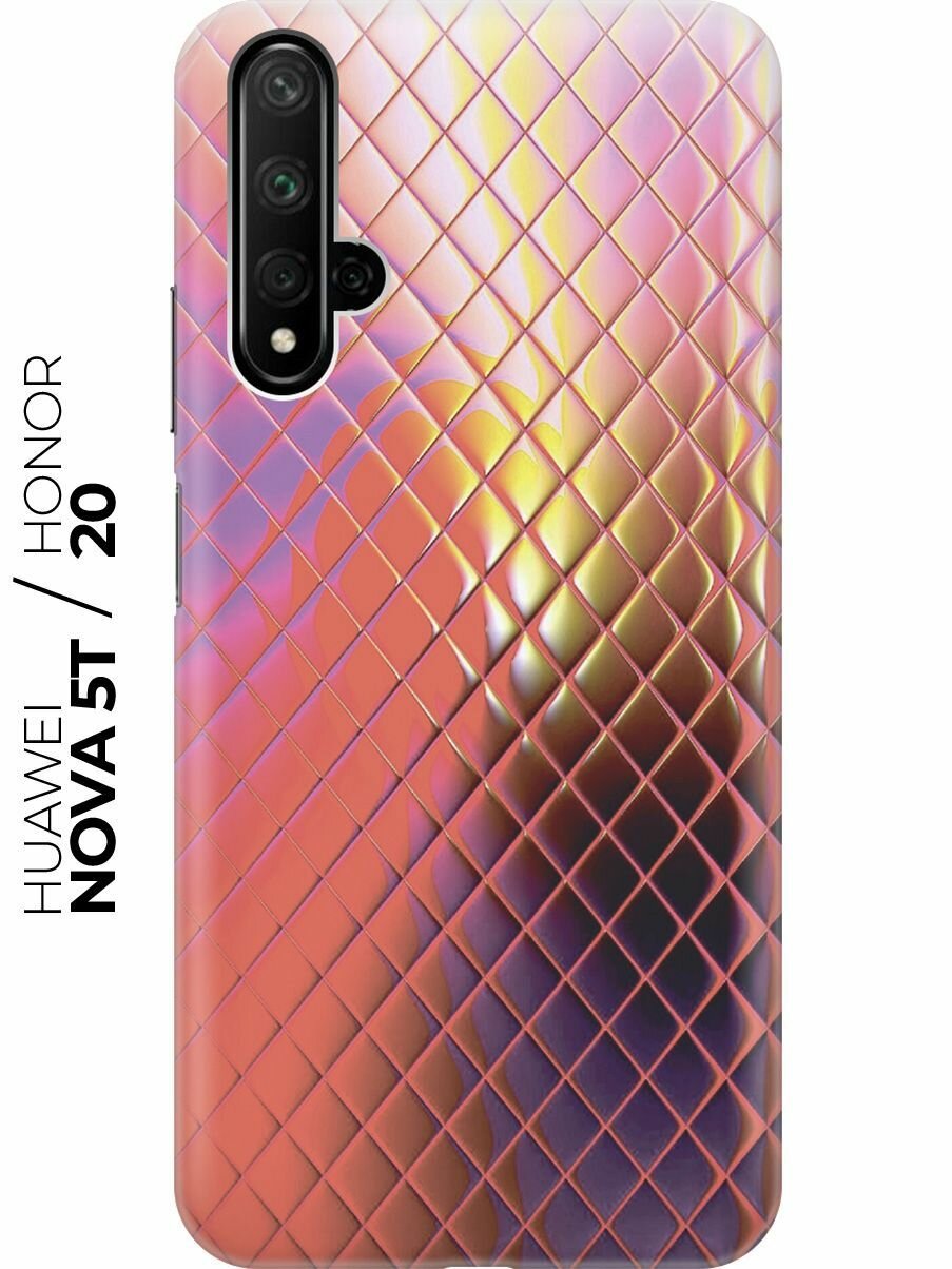 Силиконовый чехол Розовая рептилия на Honor 20 / Huawei Nova 5T / Хонор 20 / Хуавей Нова 5Т