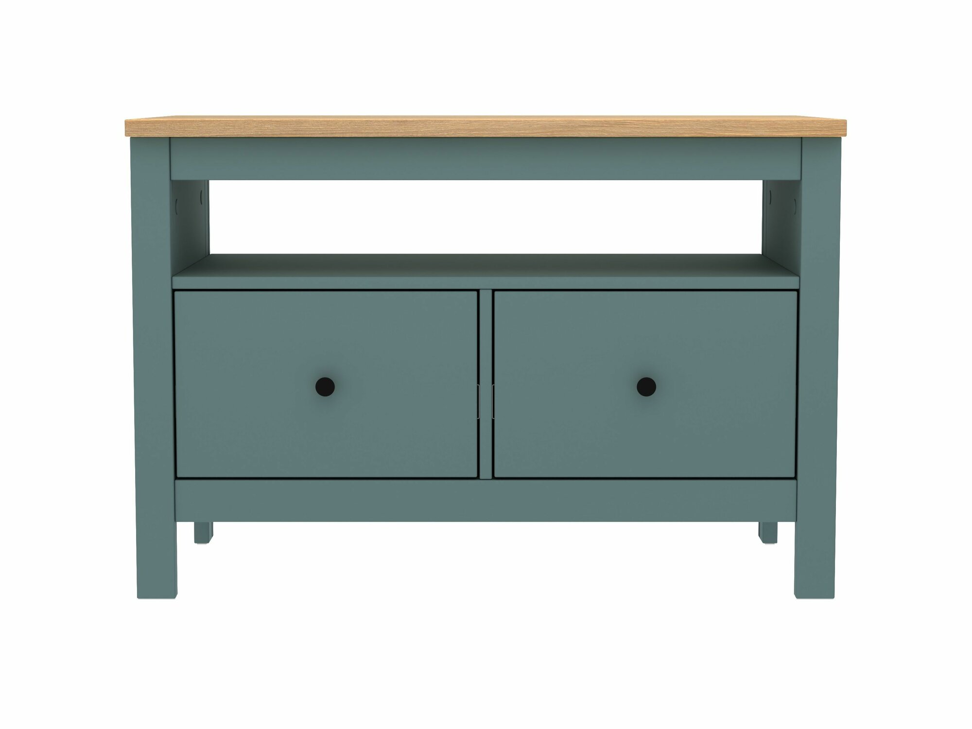 Тумба Гуд Лакк сага 2 ящика, ЛДСП, 90.4 x 41.4 x 62.2 см, темно-бирюзовый