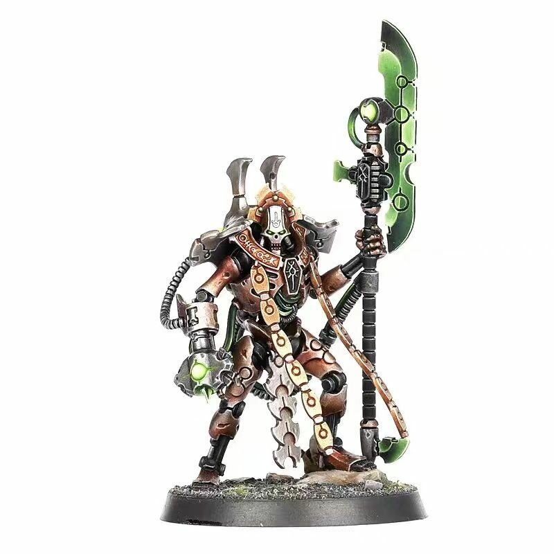 Подвижная фигурка JOYTOY Warhammer 40000 Black Космический некромант, повелитель династии Салех, 3,75-дюймовая подвижная модель солдата