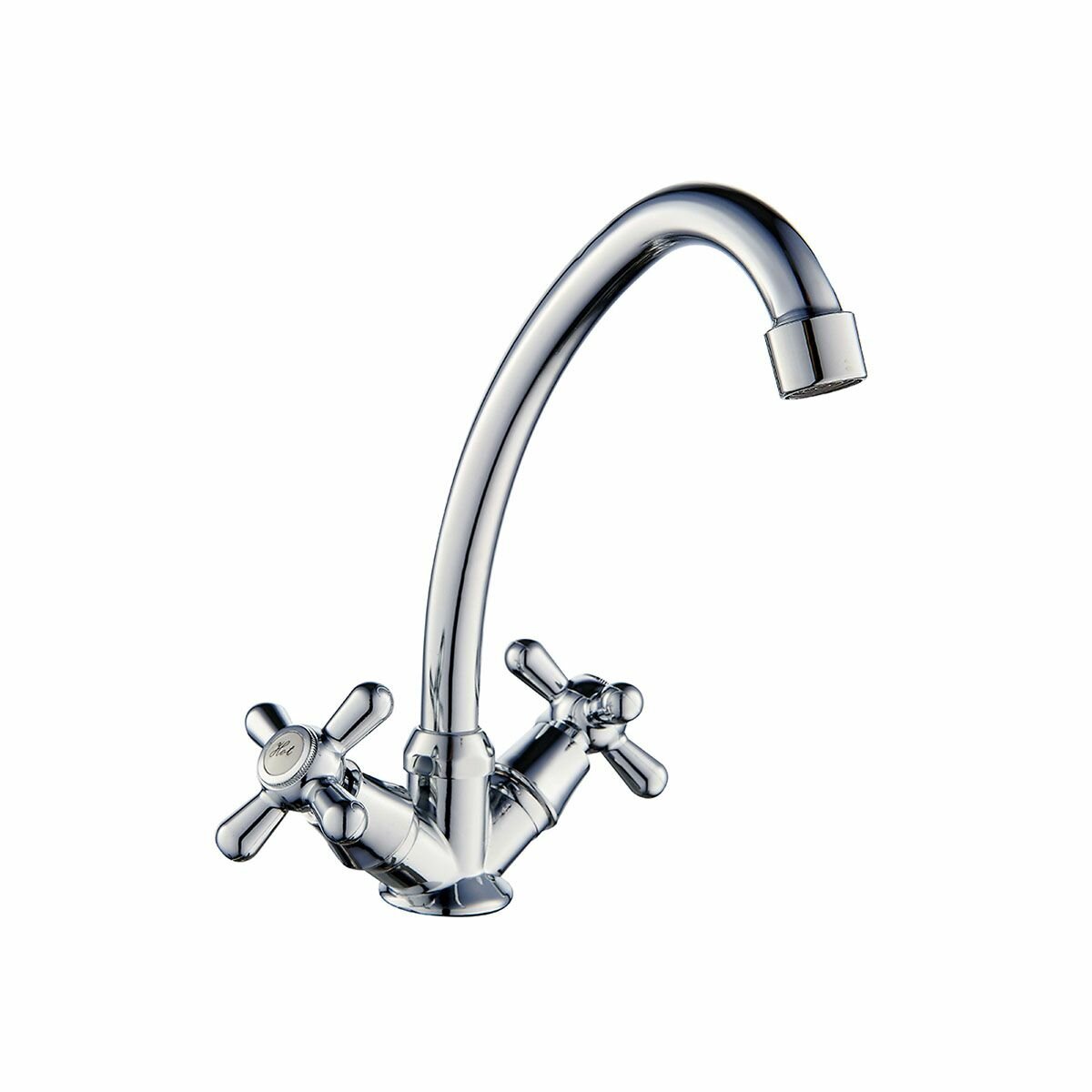 Смеситель для кухни Roegen RP021A, цинковый сплав, хромированный