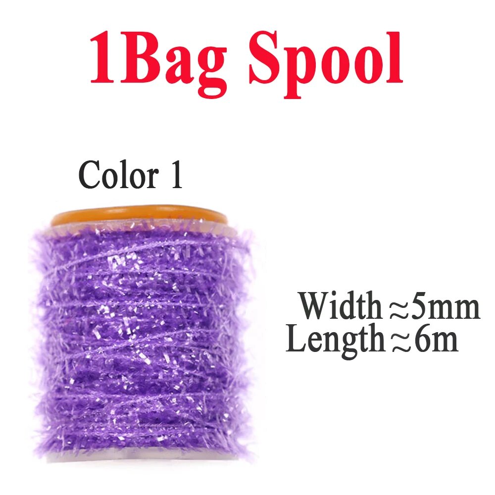 Vtwins Кристалл лед синель Стример для мух Фиолетовый, 1pcs 1