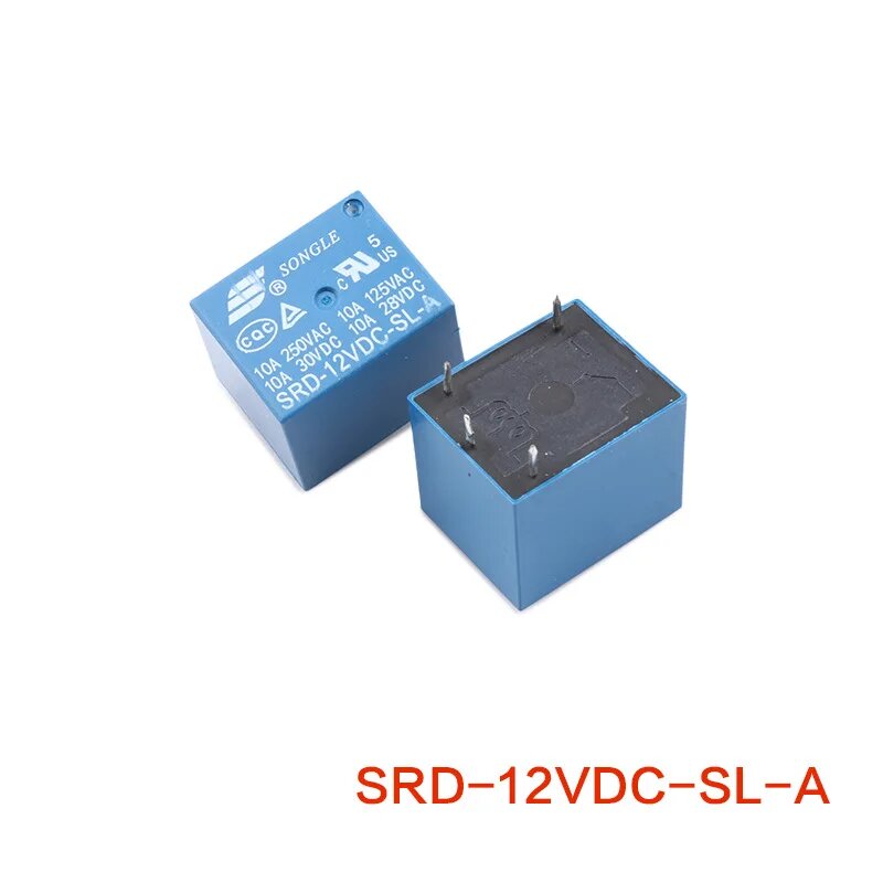 10 шт. DC 12V Катушка SPDT 4 Pin мини силовое реле PCB тип SRD-12VDC-SL-A