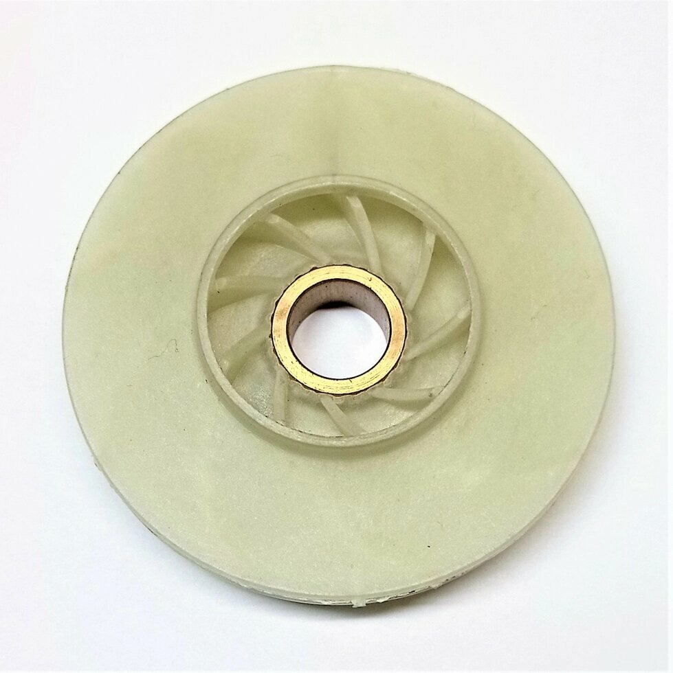 Крыльчатка Калибр насоса НЦ-15/4 НЦ-25/4 НЦ-32/4 Колесо рабочее ф64х12мм отверстие круглое 9 лопастей