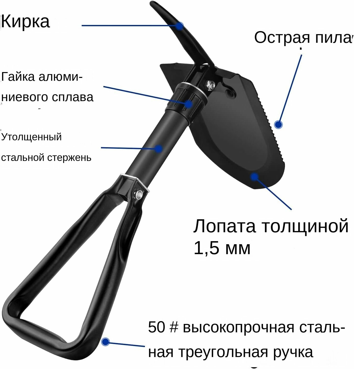 Складная лопата — фото 1