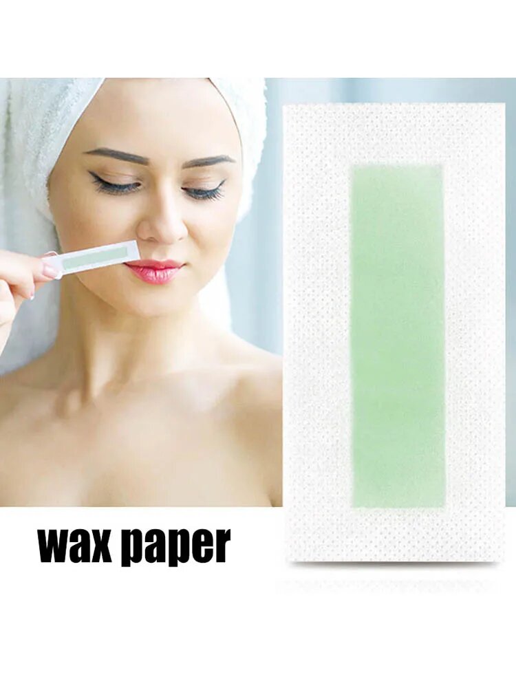 24 шт. Восковая бумага для удаления волос для губ эффективные портативные двухсторонние нежные восковые полоски для женщин для лица усов для губ восковые полоски