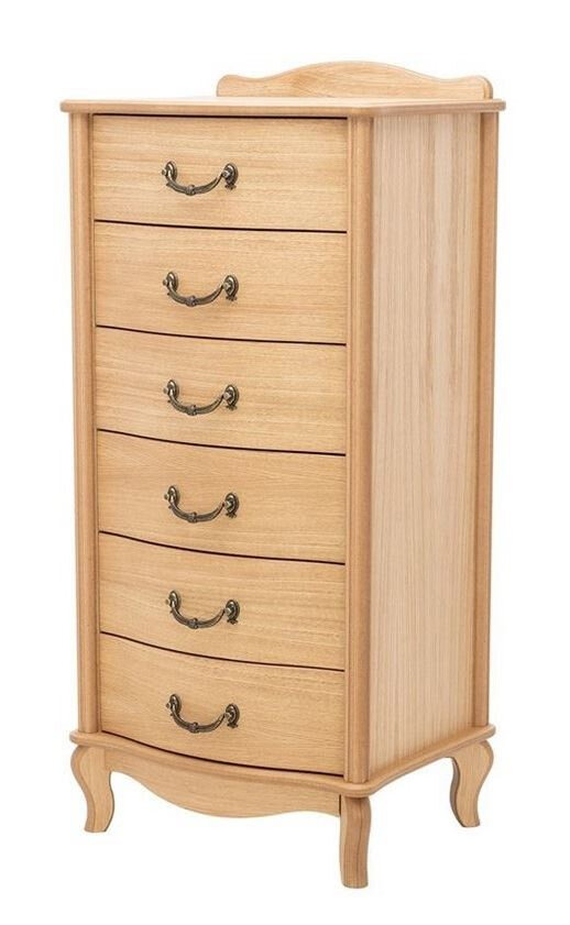 Комод "Джульетта" узкий 6 ящ. (светлый дуб) Вис