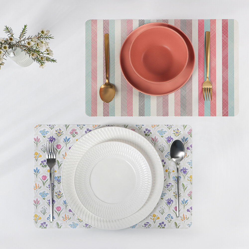 Набор сервировочных салфеток "Пиоли", полипропилен, антискользящие, 42 см x 28 см, 6 шт.