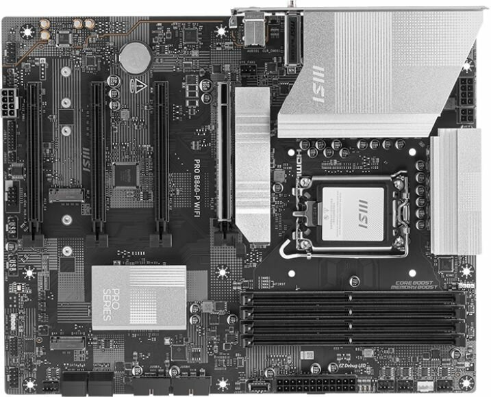Материнская плата MSI PRO B860-P WIFI, Soc-1851, Intel B860, ATX