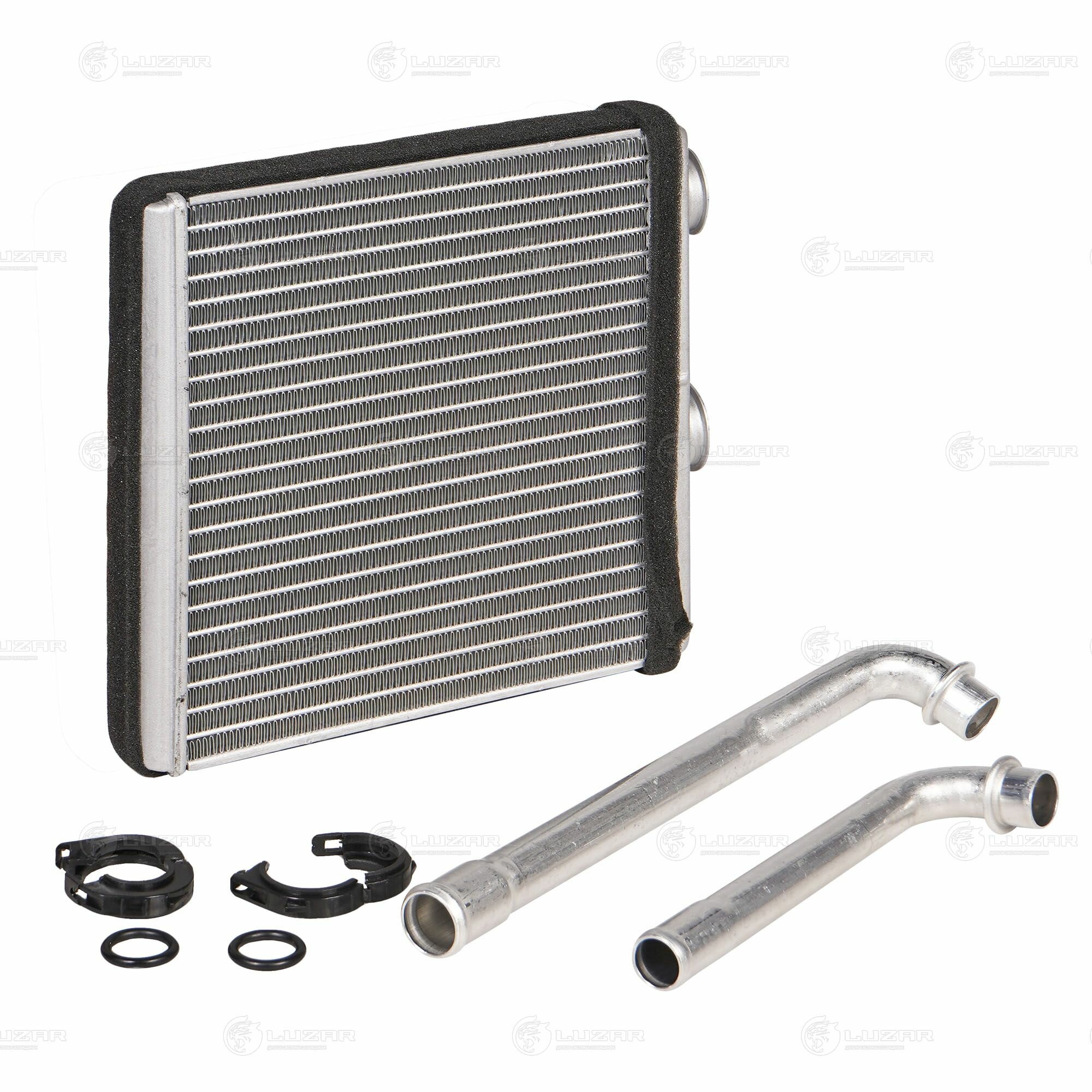Радиатор отопителя для Lada Granta, Granta FL; Datsun on-DO, mi-DO (со съемными трубками); Luzar LRh 0195