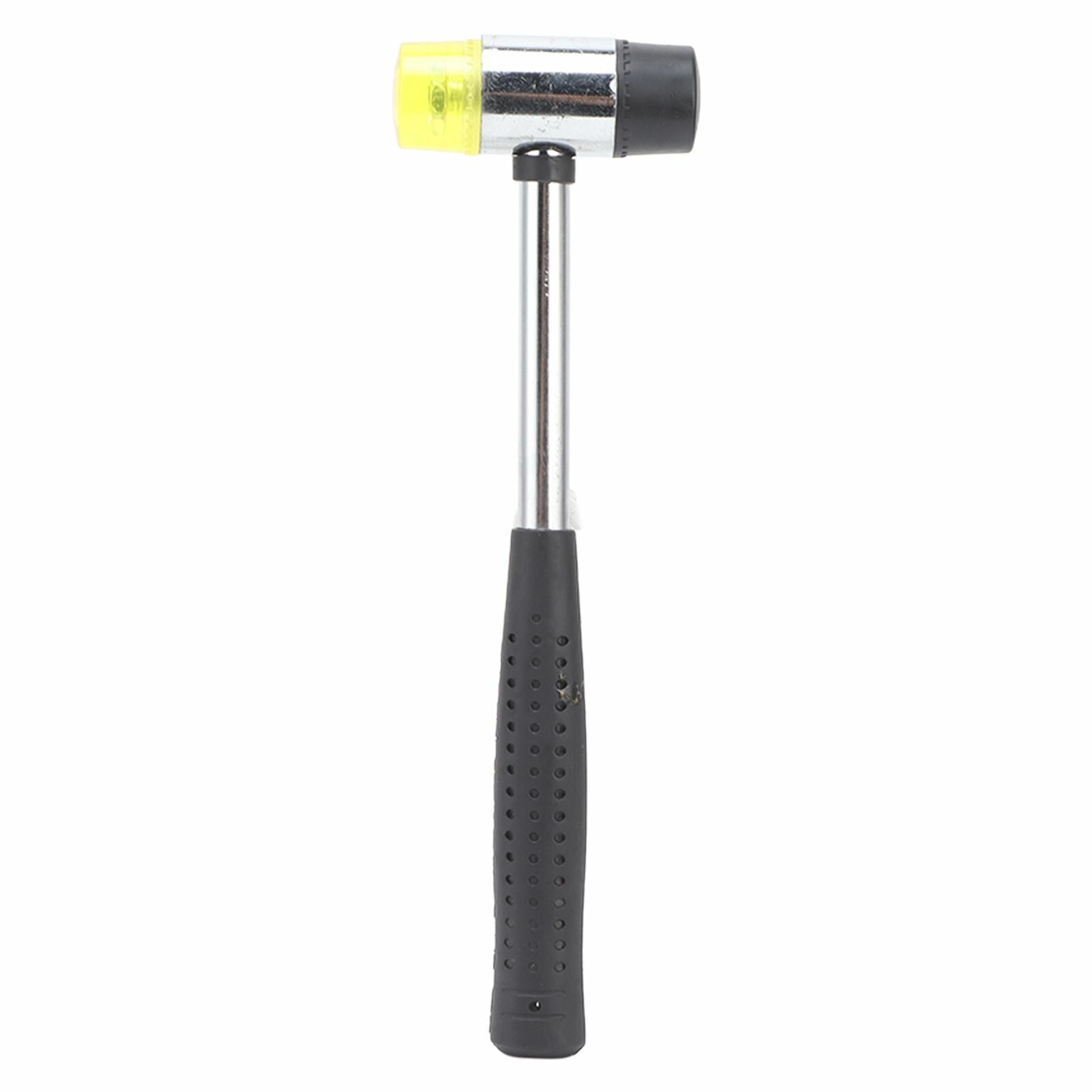 Двусторонний резиновый молоток со стальной ручкой, диаметр 25 мм, длина 255 мм, для монтажа