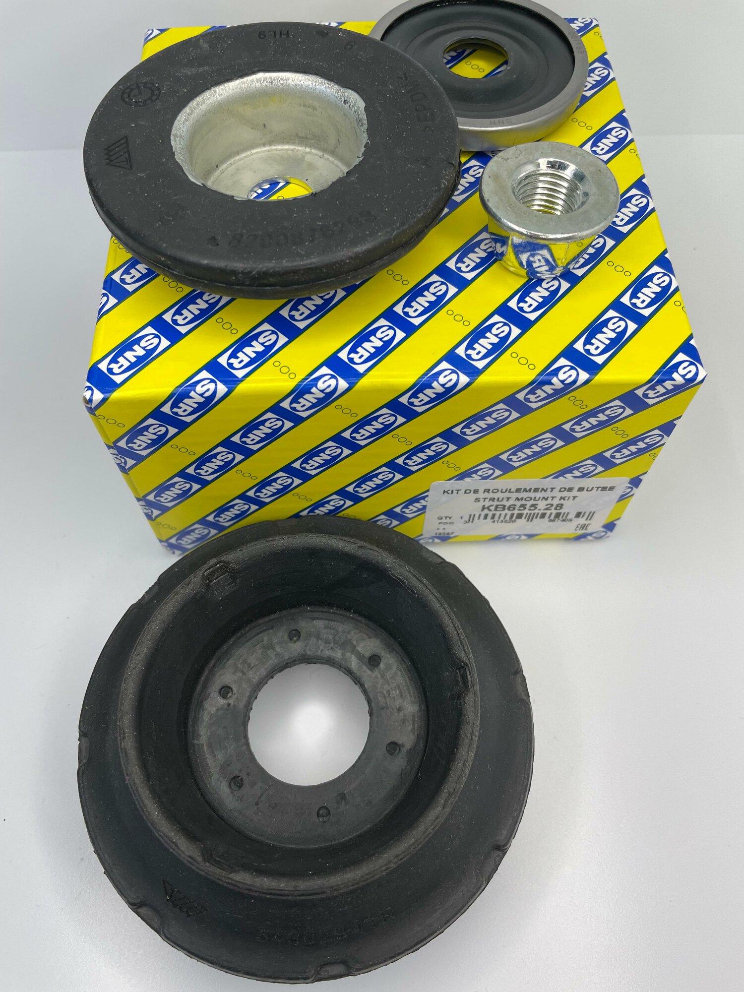 Опора амортизатора в сборе SNR KB655.28 Логан, Сандеро, Дастер, Ларгус, Альмера G15