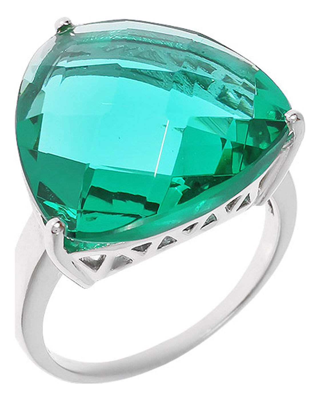 Перстень, серебро, 925 проба, родирование