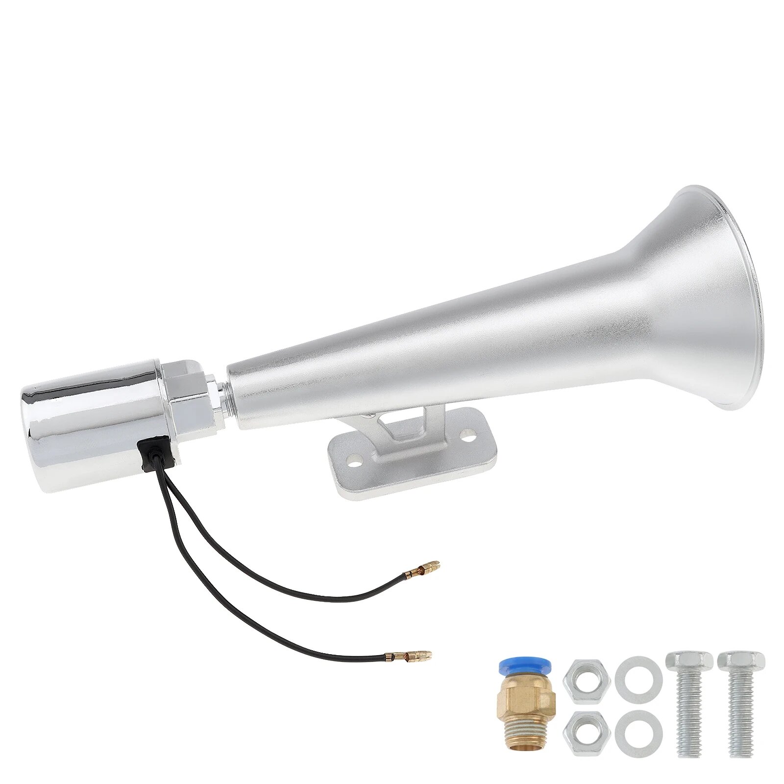 Супер громкий воздушный звуковой сигнал из цинкового сплава, 180 дБ, 12 В/24 В, однотрубный воздушный звуковой сигнал для грузов