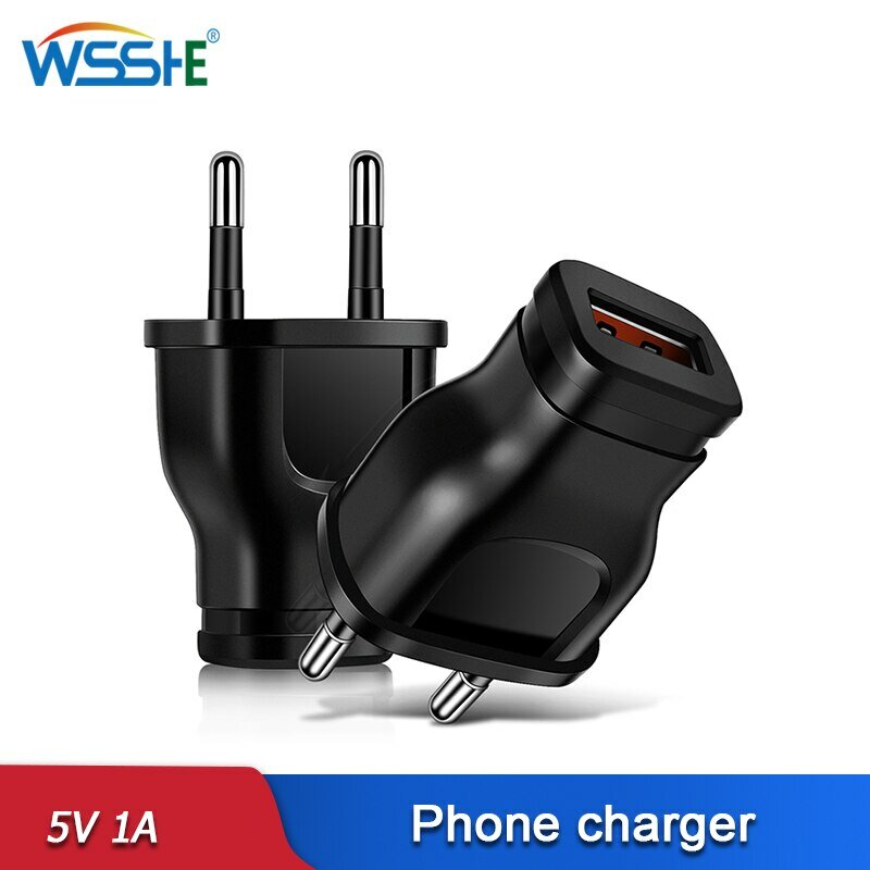USB зарядное устройство 5 В 1 А EU/US вилка зарядное устройство для телефона портативные настенные зарядные устройства небольшой адаптер питания 1 порт зарядка для iPhone Samsung Xiaomi