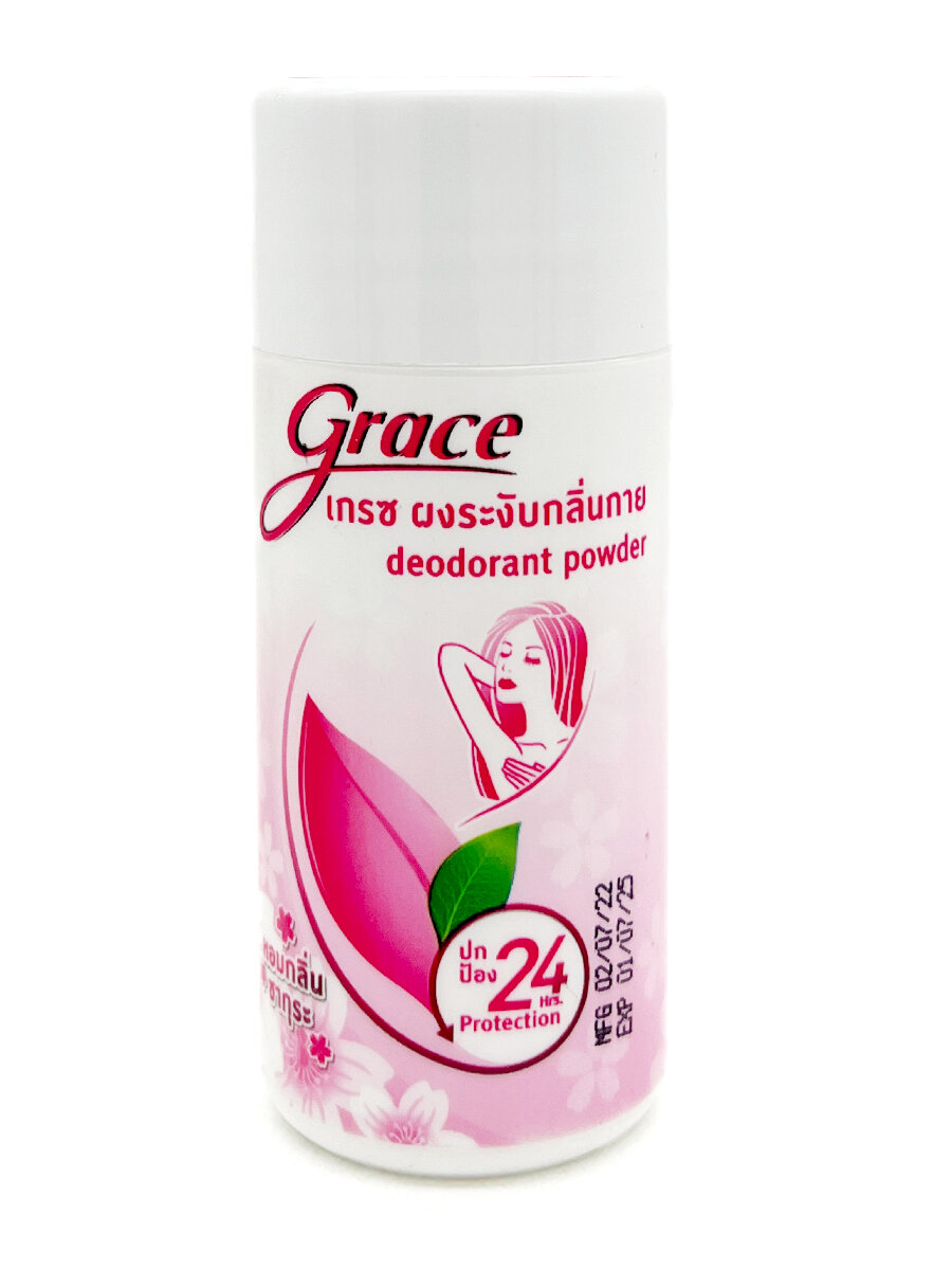 Grace Дезодорант порошковый с ароматом сакуры Deodorant Powder Sakura, 35 г