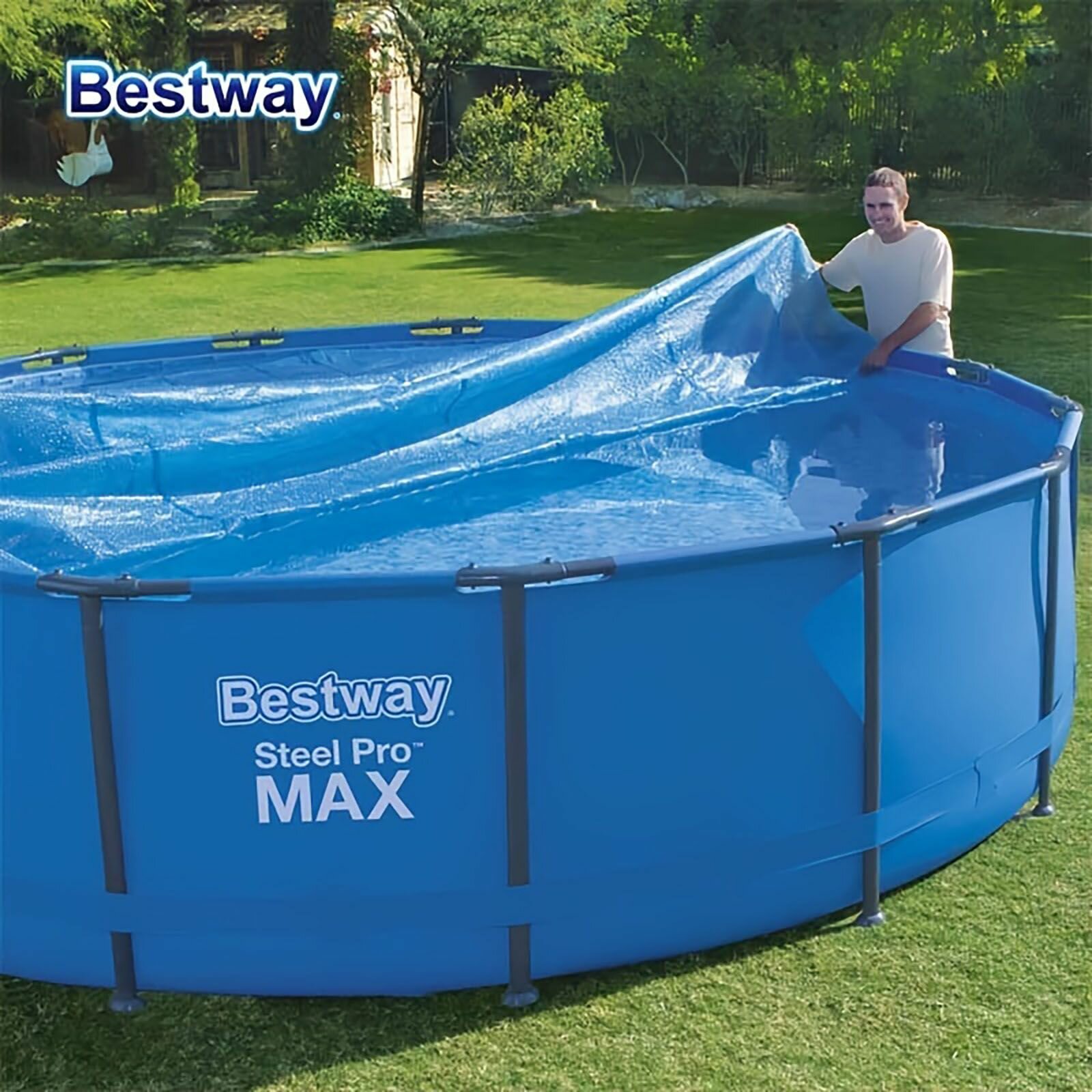 Покрывало для бассейна, длина 3,66 м, ширина 3,66м, диаметр 3,66м