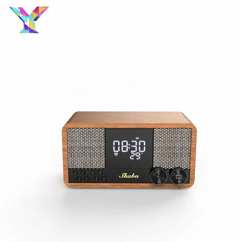 KNOW EASY-Новый ретро-динамик с часами-будильником FM-радио настольный домашний Bluetooth