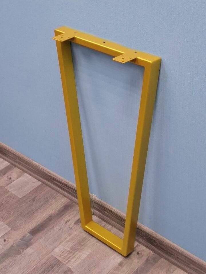 Опора для стола 890 450 барное золотое Трапеция металлическое для стола в стиле Лофт с регулировкой по высоте 1 шт